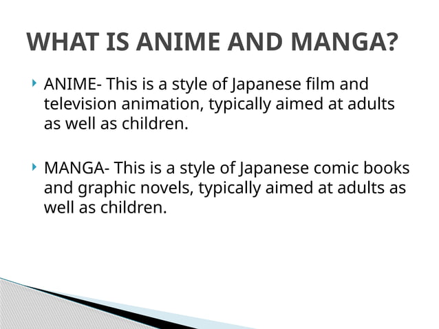 ANIME AND MANGA.pptxvvvvvvvvvvvvvvvvvvvvv | PPT