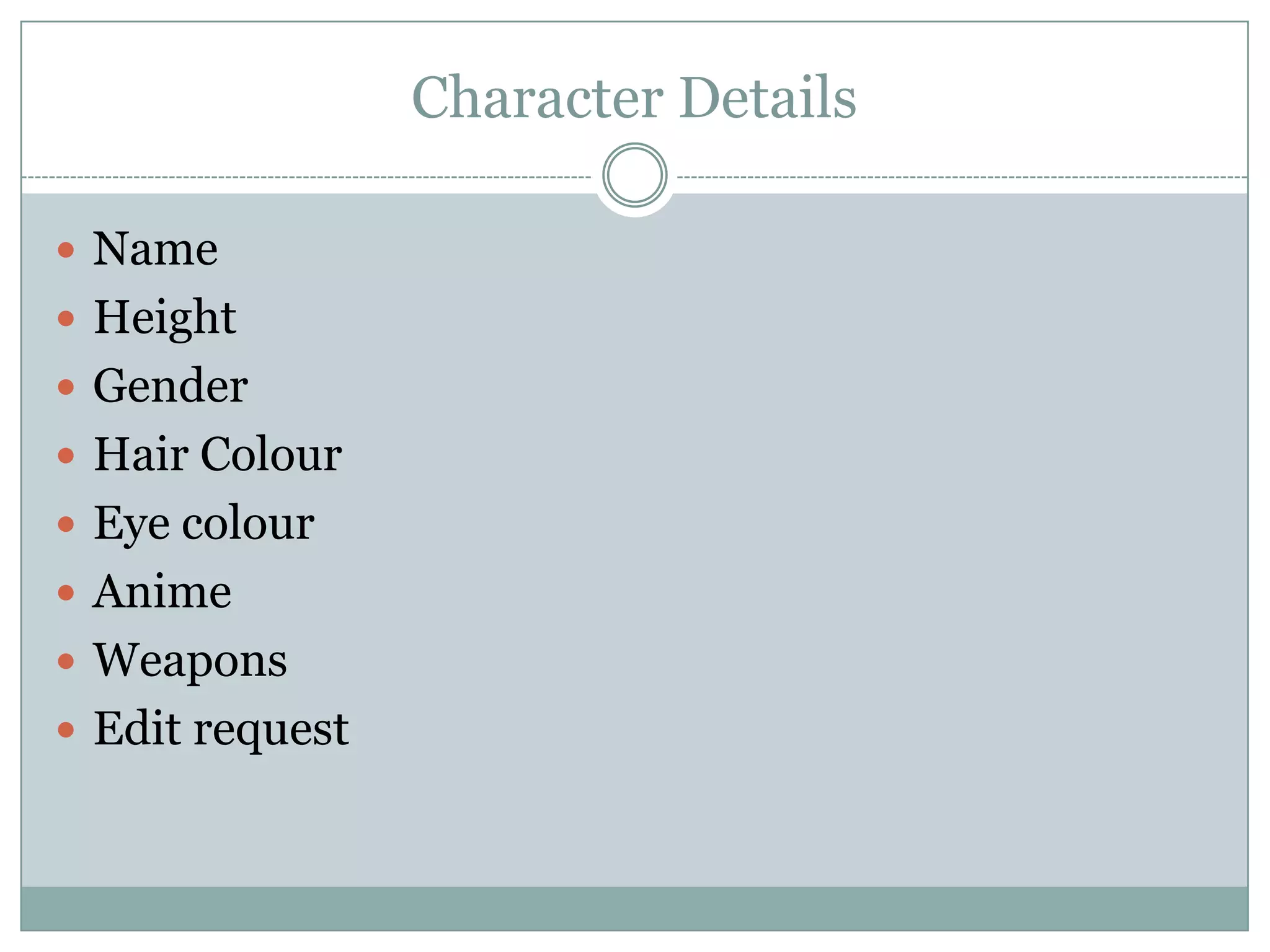 Anime character database | PPT