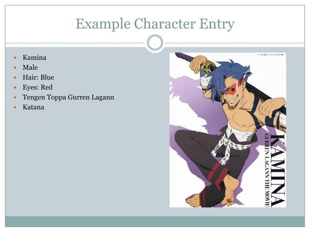 Anime character database | PPT