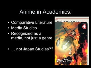 Anime history and subculture | PPT