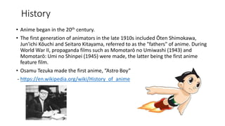 Anime presentation | PPT