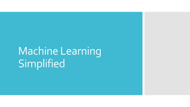 Machine Learning Basics - By Animesh Sinha | PPT