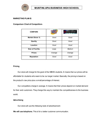 Target Market Examples Business Plan