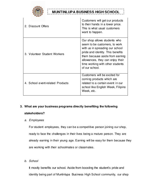 Business Plan Sample Pdf For Students PDF Template Business Plan Sample Pdf For Students PDF Template