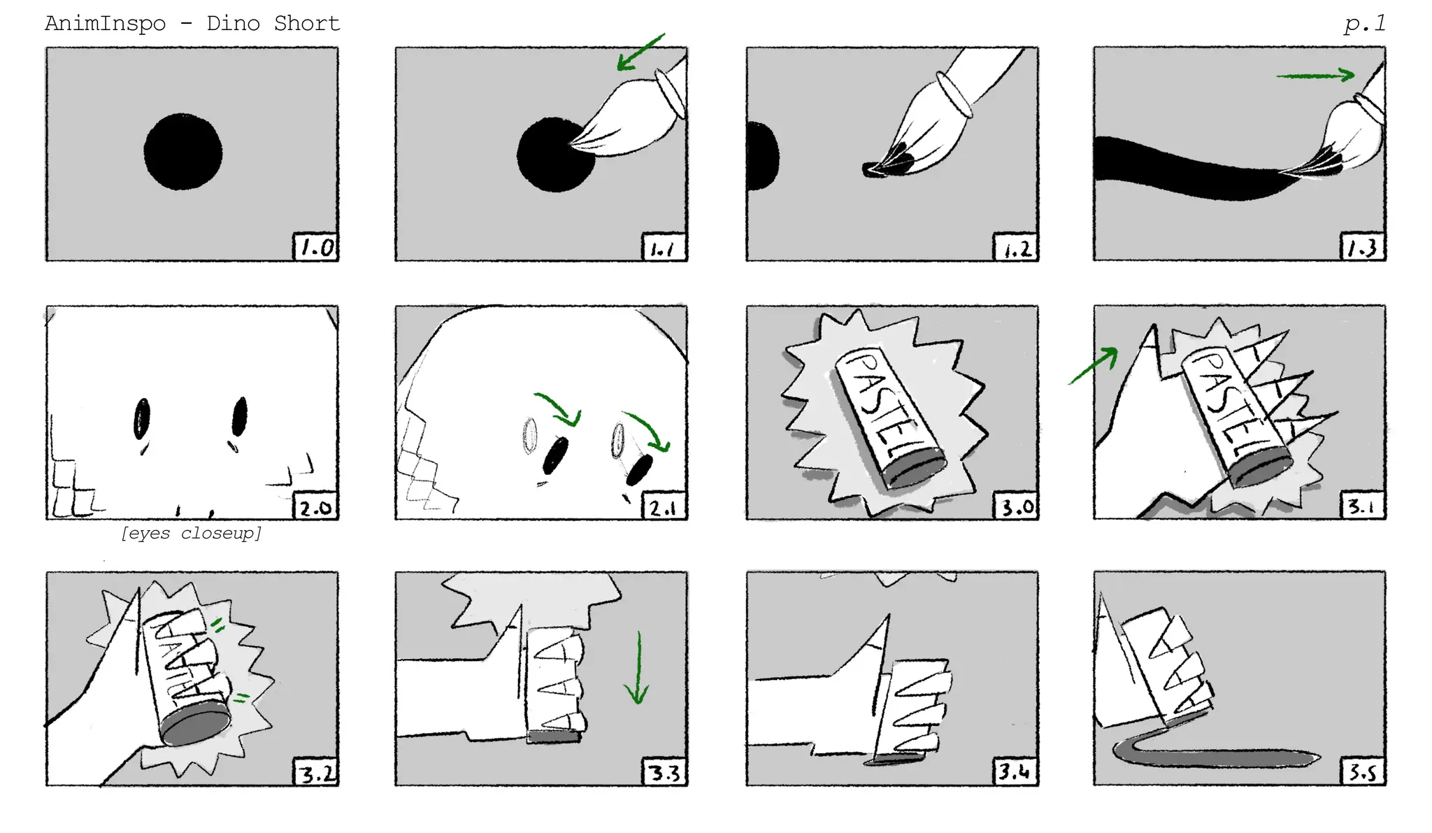 AnimInspo Animation Challenge - Gordon Storyboard | PDF