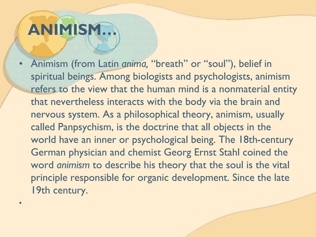 Animism | PPTX