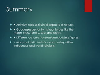 ANIMISM-TOPIC-PPT.about Goddess and God. | PPTX