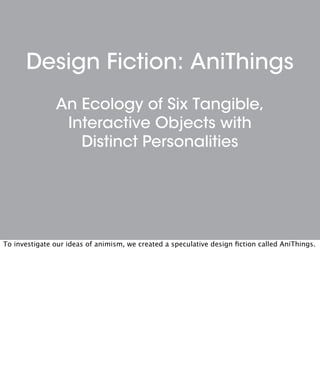 AniThings: Animism and Heterogeneous Multiplicity | PDF