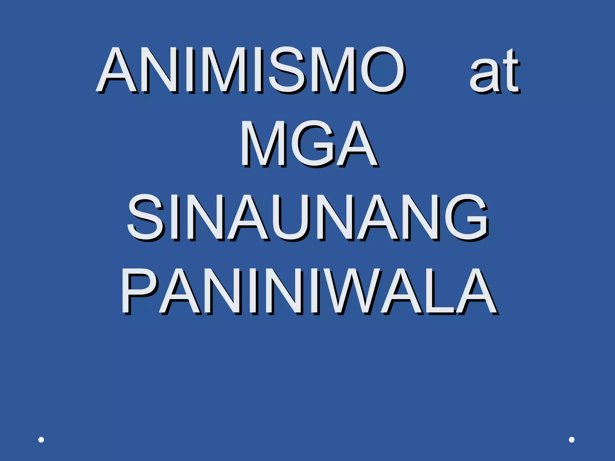 Animismo | PPT