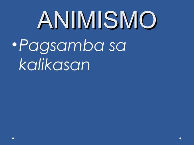 Animismo | PPT