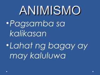 Animismo | PPT