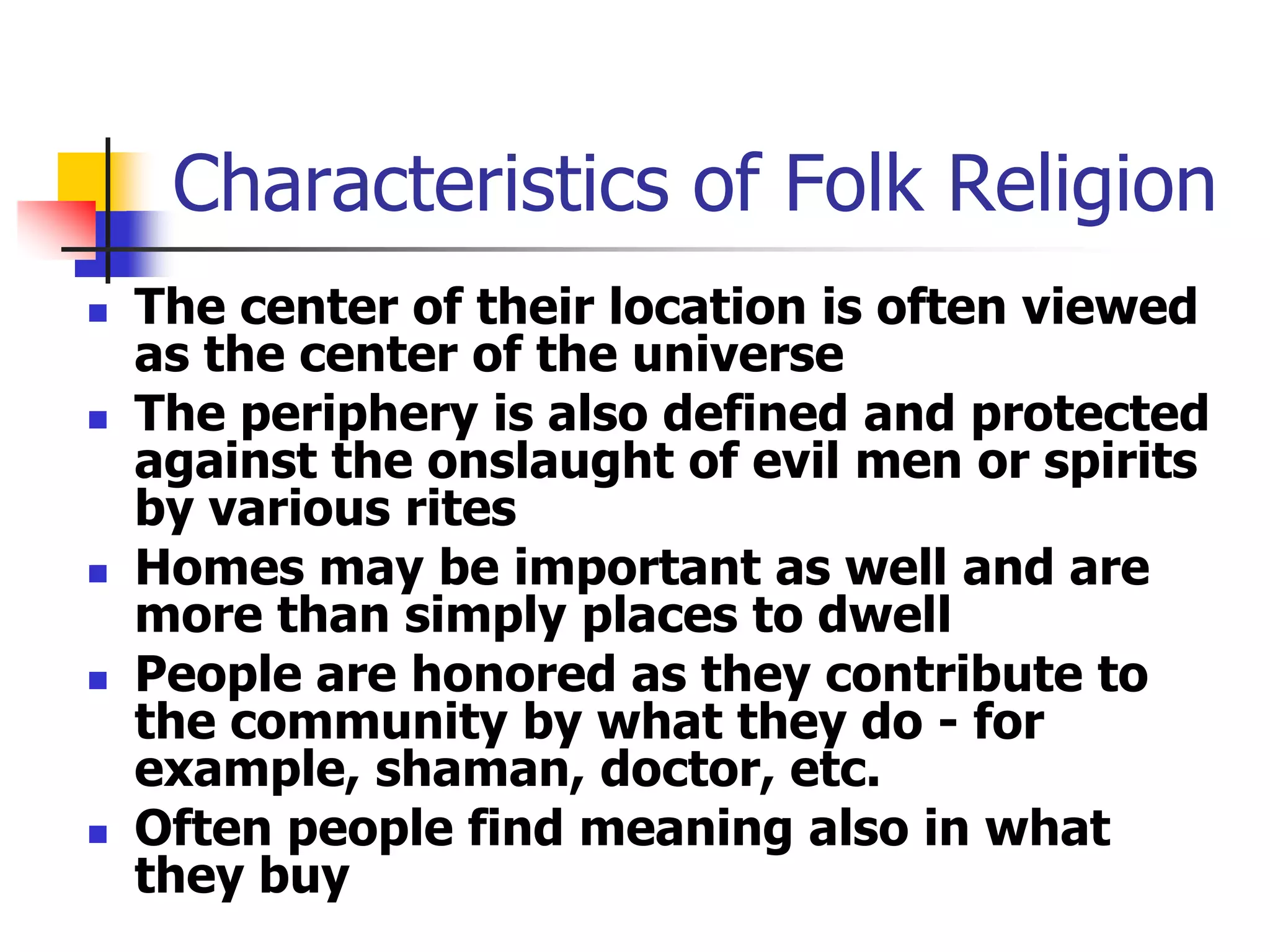 Animism and Folk Religion | PPTX | Genealogy and Ancestry | Hobbies ...