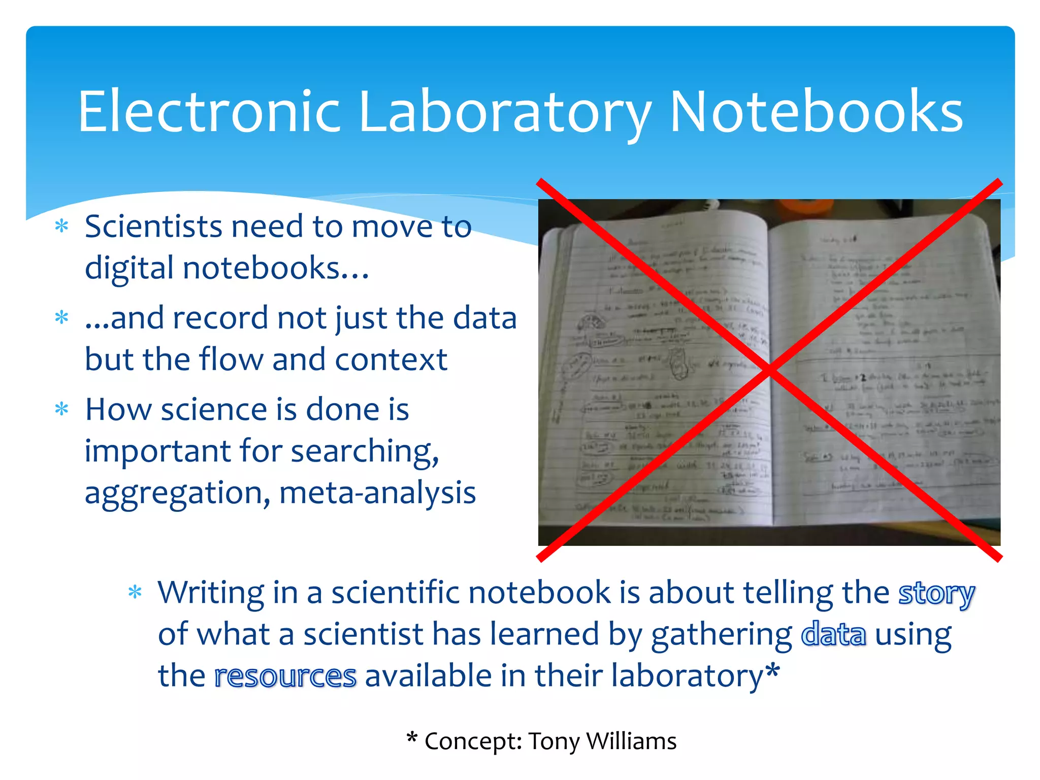 Integrating AnIML Files in Electronic Laboratory Notebooks - PittCon 2015 | PPTX