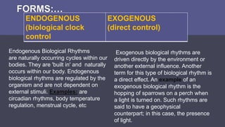 Animal Physiology ( Biological Clock) | PPTX