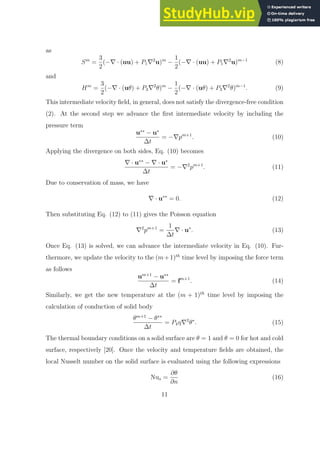 An Immersed Boundary Method To Solve Flow And Heat Transfer Problems ...