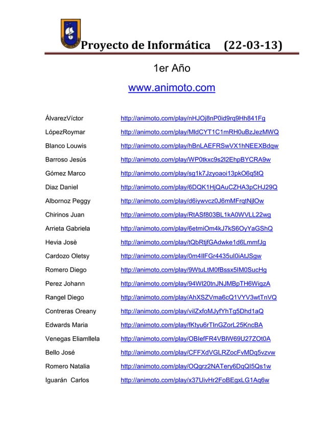 Animoto | DOCX