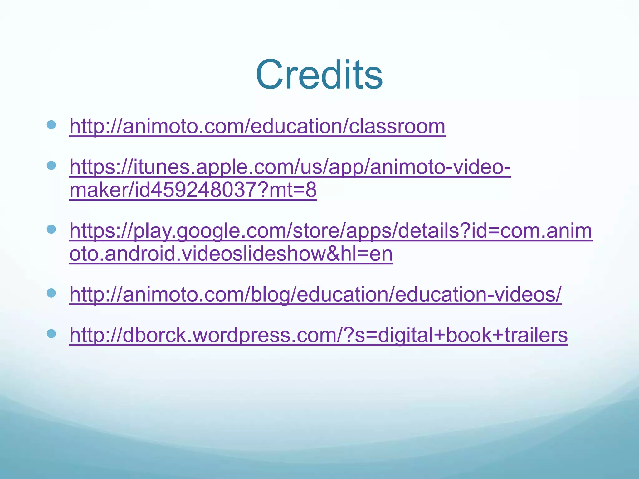 Animoto presentation | PPTX