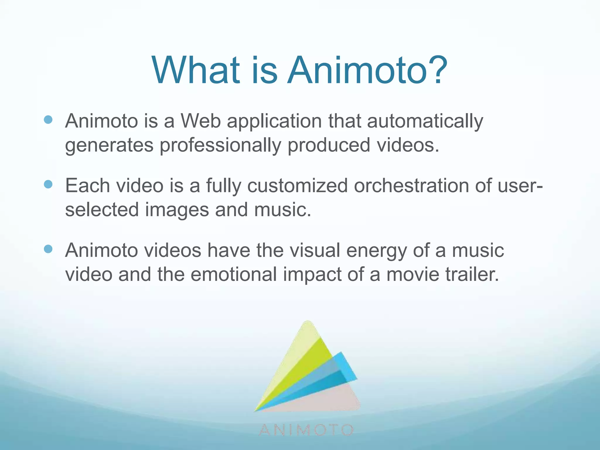 Animoto presentation | PPTX