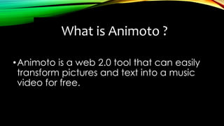 Animoto Tutorial | PPTX