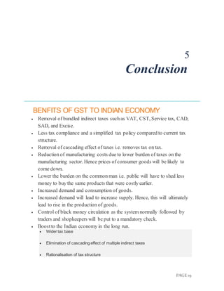 An impact of gst in india | PDF