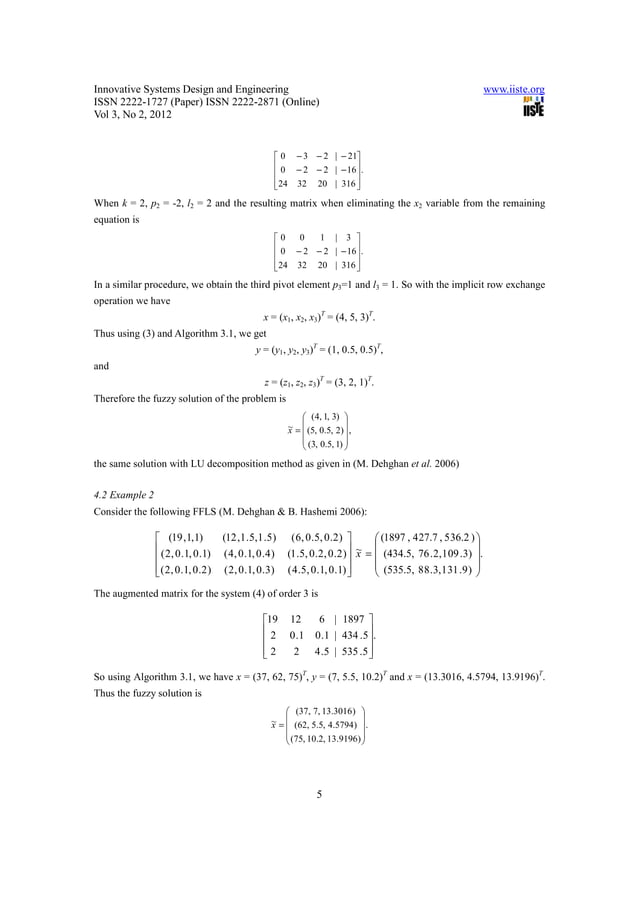 An implicit partial pivoting gauss elimination algorithm for linear system of equations with ...
