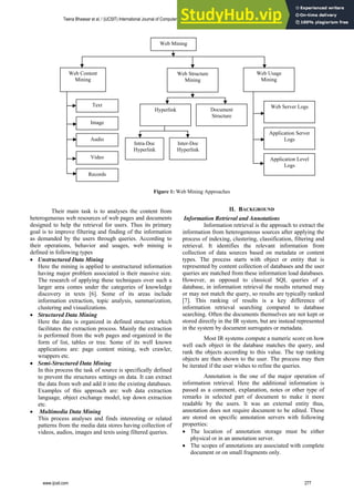 An Improved Annotation Based Summary Generation For Unstructured Data | PDF