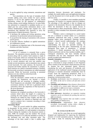 An Improved Annotation Based Summary Generation For Unstructured Data | PDF