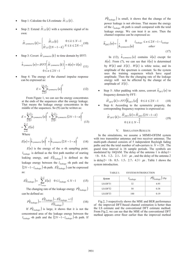 An improved dft based channel estimation | PDF