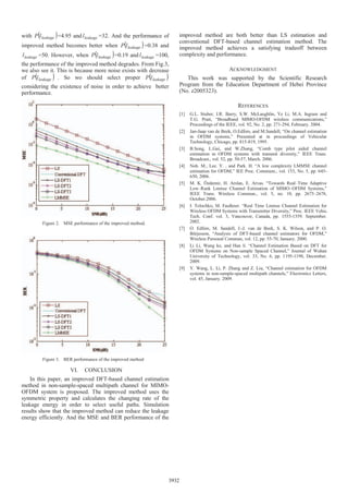 An improved dft based channel estimation | PDF