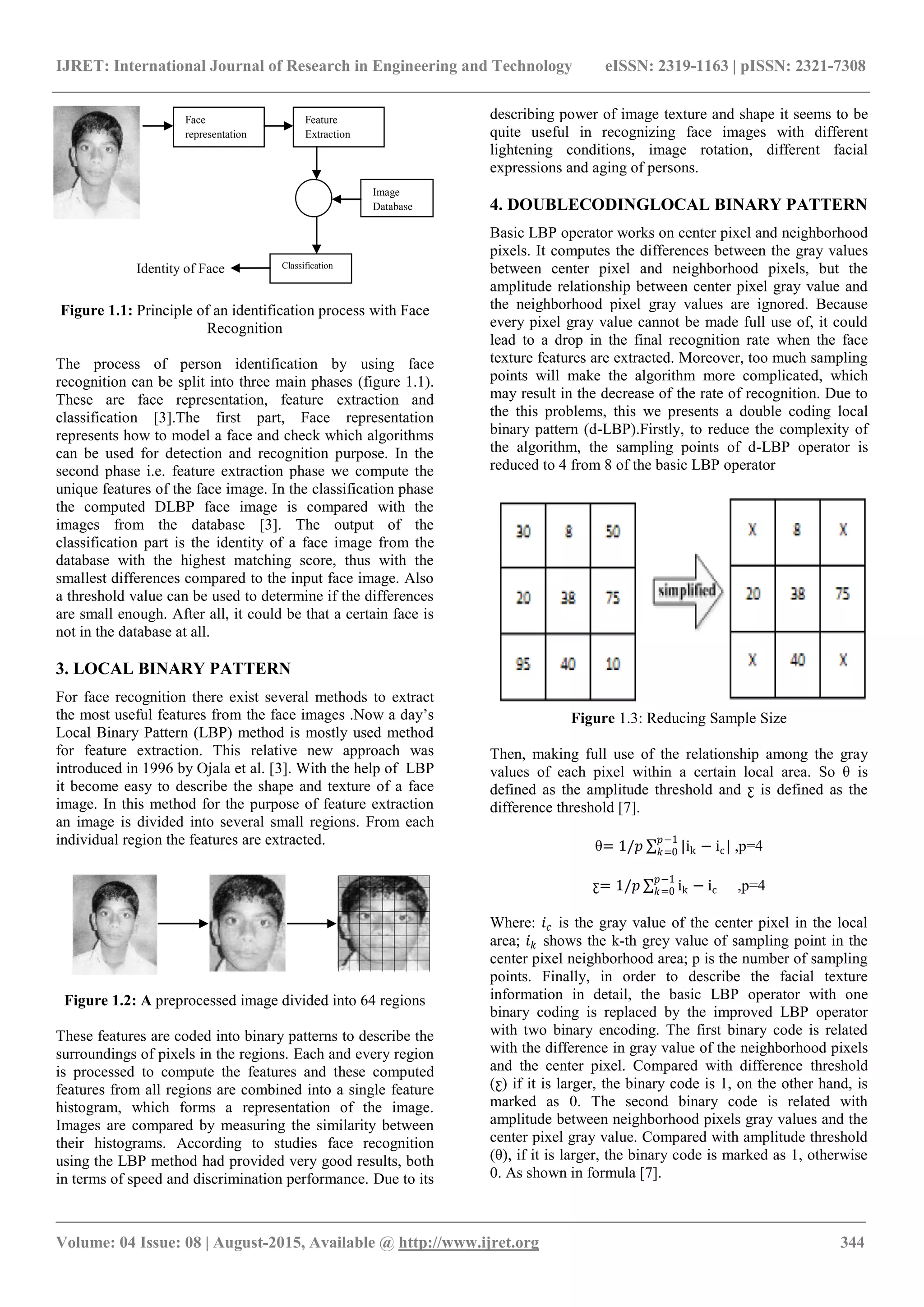 An Improved Double Coding Local Binary Pattern Algorithm For Face Recognition Pdf
