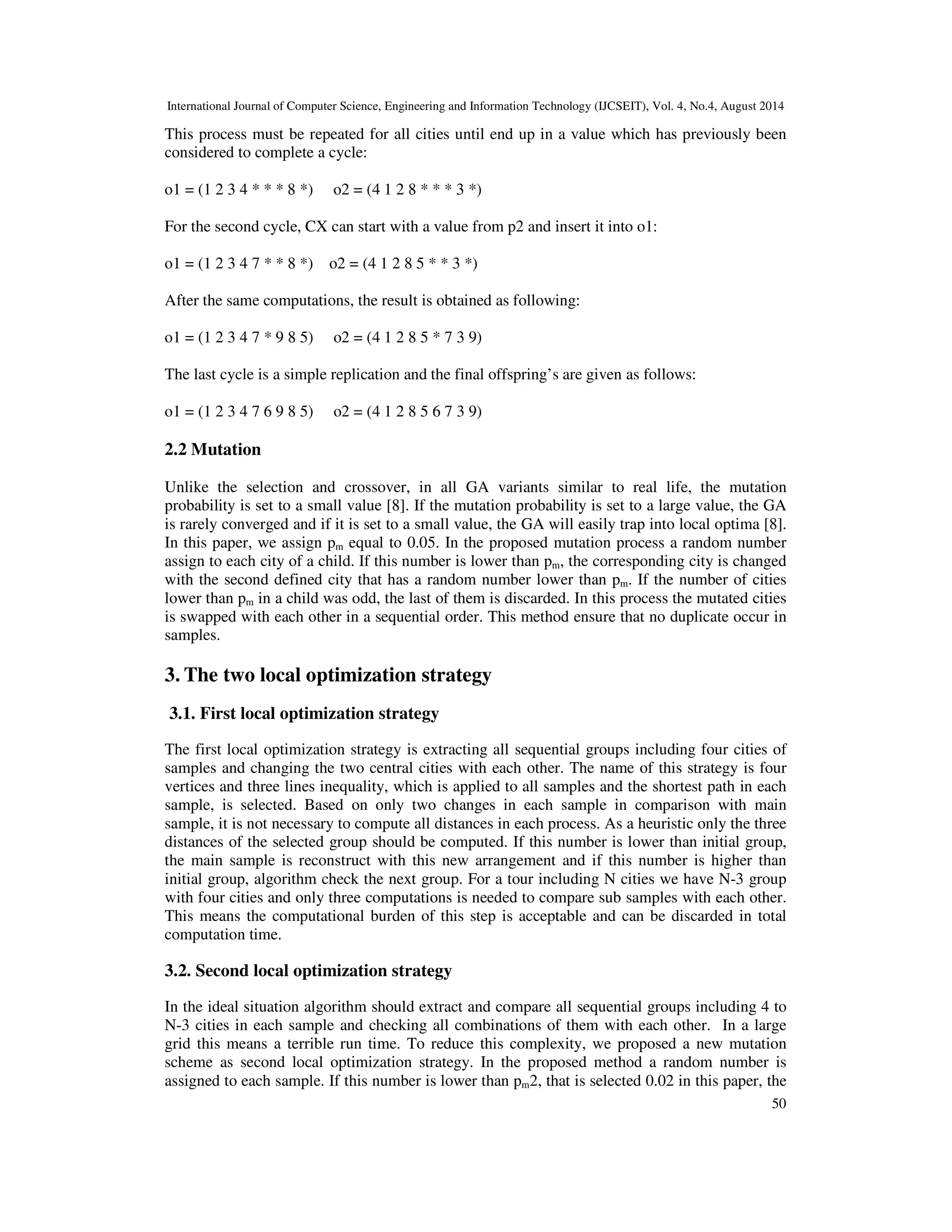 tAn improved genetic algorithm with a | PDF