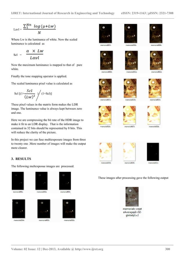 An improved hdr image processing using fast global tone mapping | PDF | Photo Editing Software ...