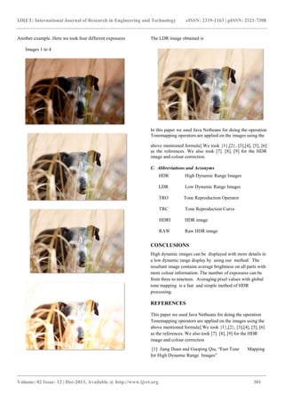 An improved hdr image processing using fast global tone mapping | PDF | Photo Editing Software ...