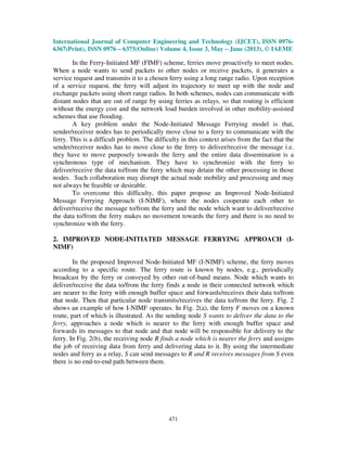 An improved node initiated message ferrying approach for data dissemina | PDF | Computer ...