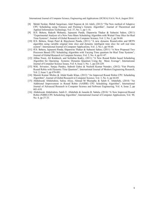 An improved round robin cpu scheduling | PDF