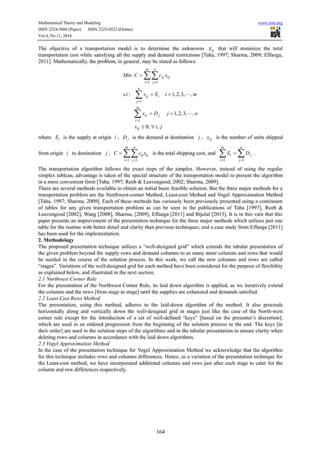 An improved tabular technique for presenting the various | PDF