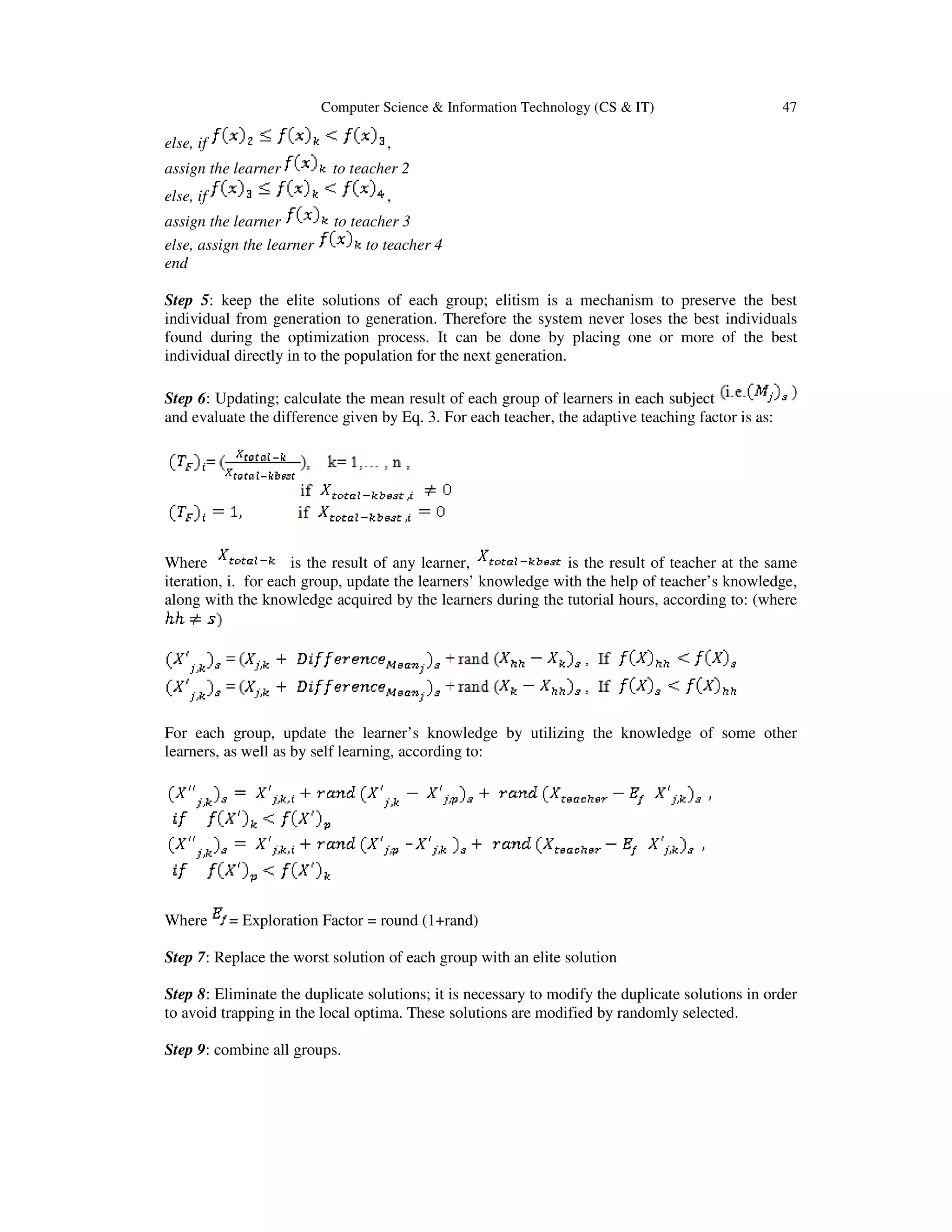 An improved teaching learning | PDF