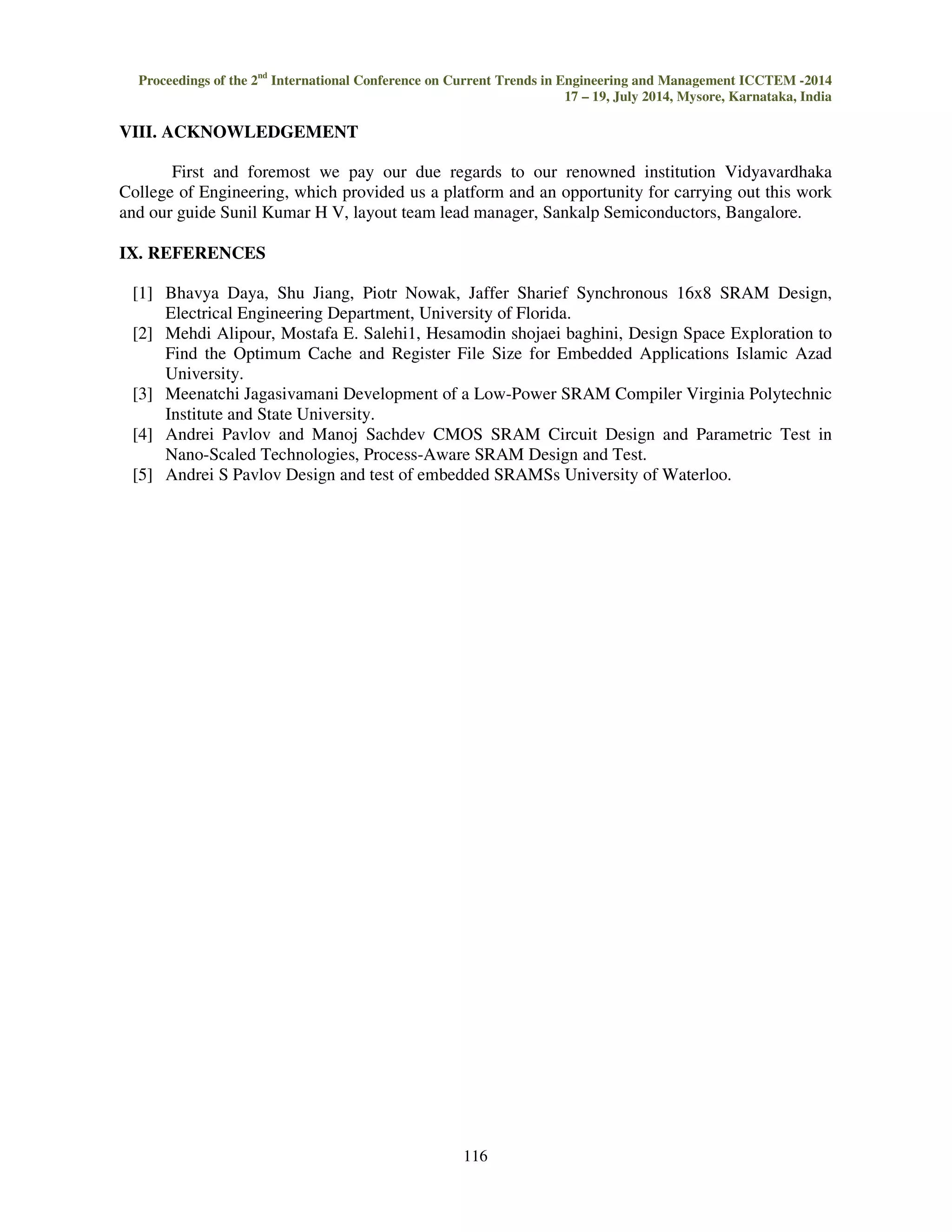 An improvised design implementation of sram | PDF