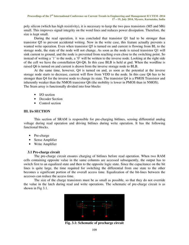 An improvised design implementation of sram | PDF