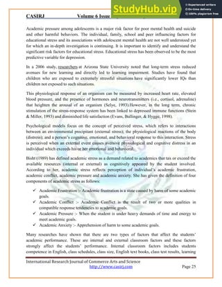 An In-Depth Analysis Of Signs And Consequences Of Academic Stress On ...