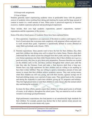 An In-Depth Analysis Of Signs And Consequences Of Academic Stress On ...
