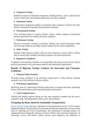 An In-Depth Journey into Electric Vehicle Performance Testing | PDF