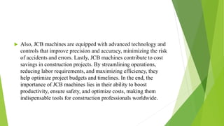 An in-depth overview of types of jcb machines used in construction.pptx