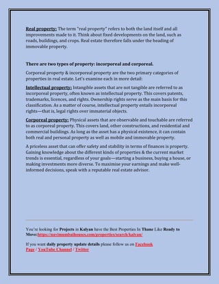 An In-Depth Review Of Different Types Of Property Under Law.pdf | Real ...