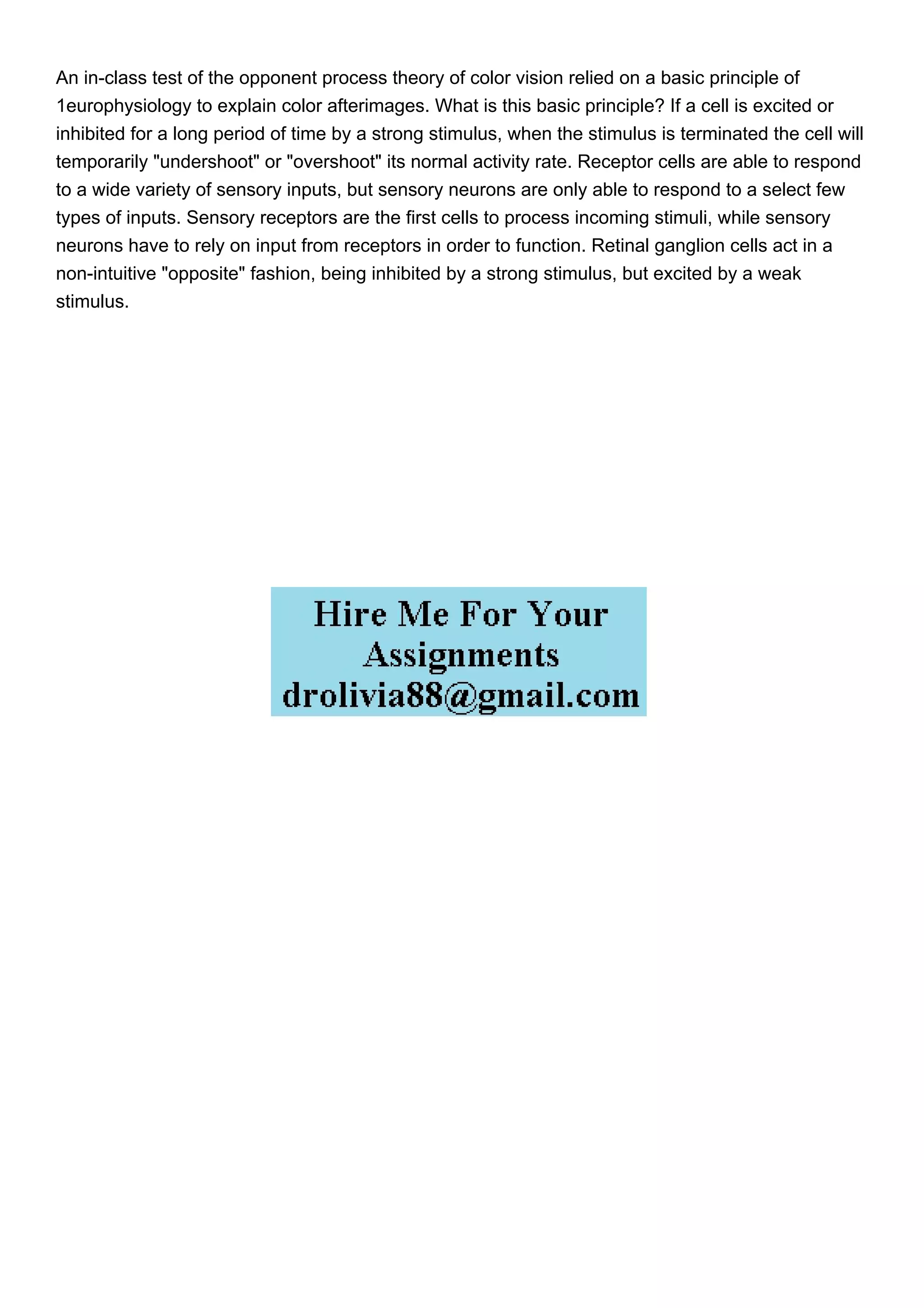 An inclass test of the opponent process theory of color vis.pdf | Eye ...