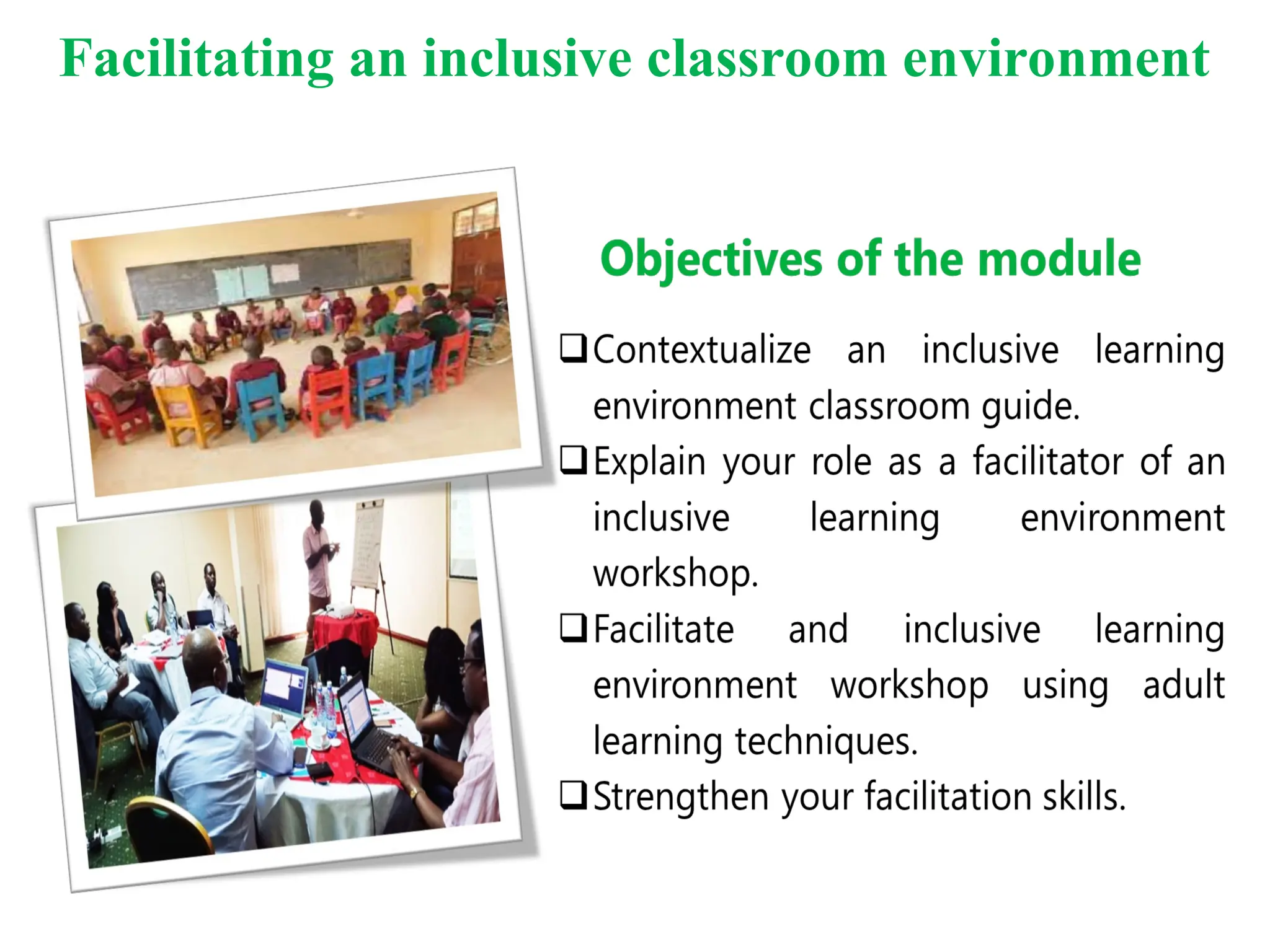 An Inclusive classroom environment Summary.ppt