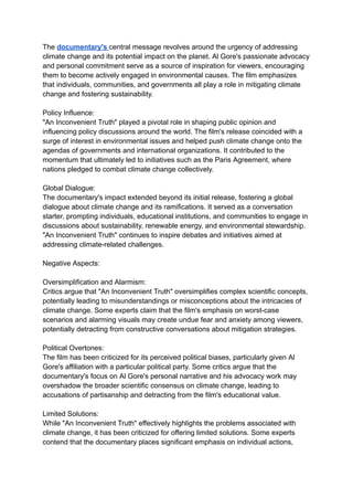 An Inconvenient Truth | PDF