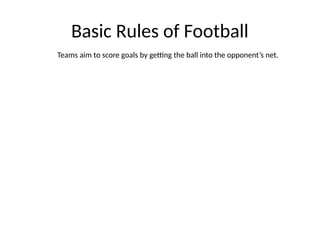 An In-Depth Look at the Sport of Football | PPTX