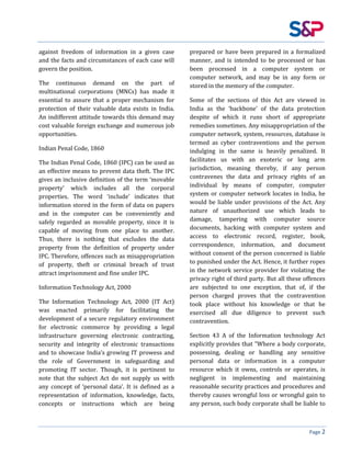 An Indian Outline on Database Protection | PDF