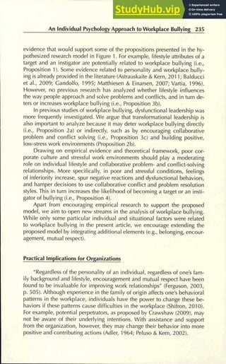 An Individual Psychology Approach To Underlying Factors Of Workplace ...